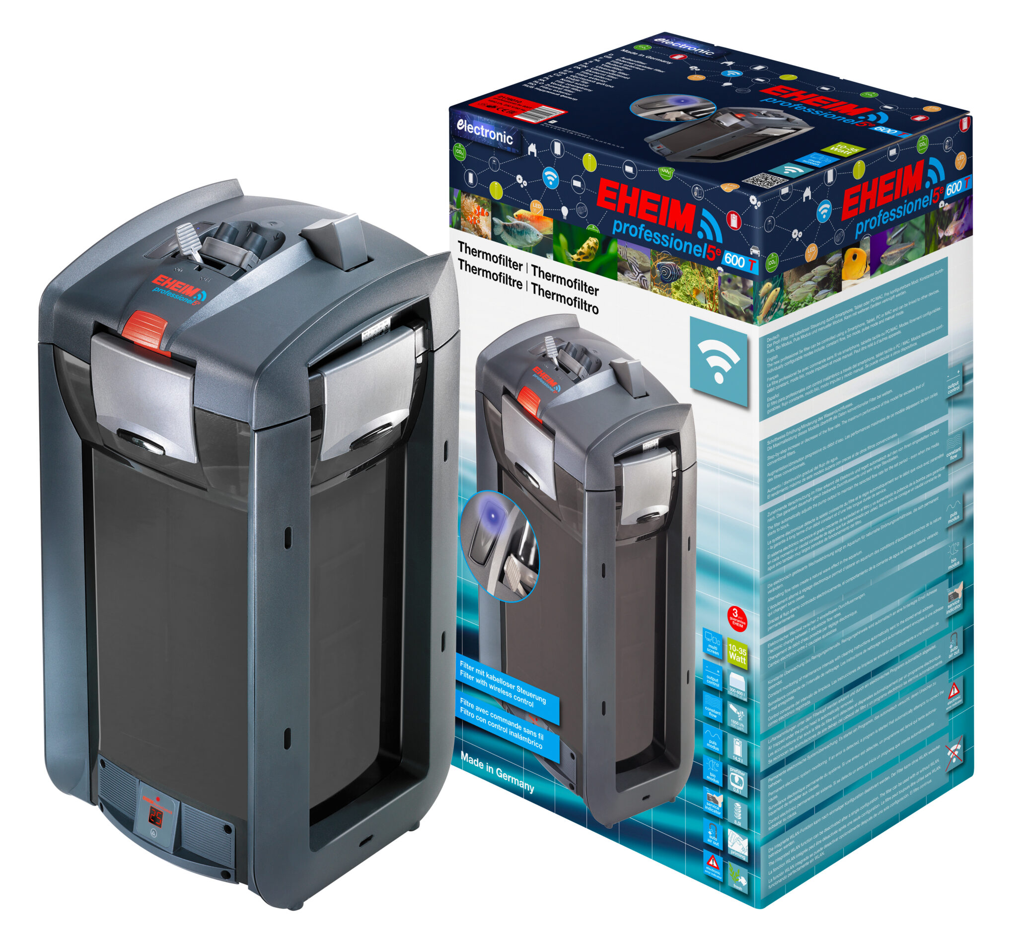 EHEIM “professionel 5e 600T” Thermofilter inkl. WIFI Steuerung über eine App - Diamantaquarien ...